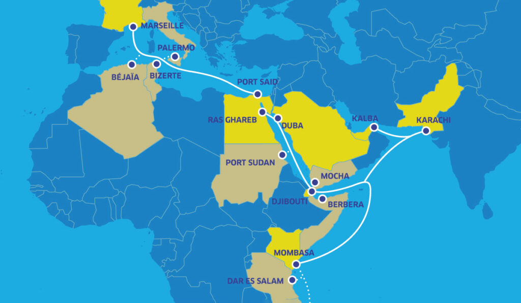 Construction of the subsea telecom system, Africa-1, begins to connect ...
